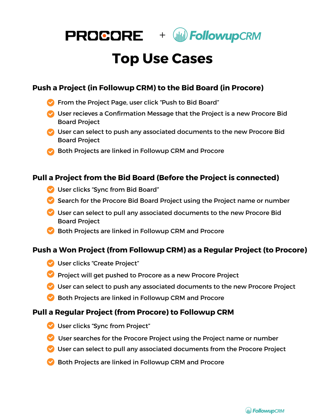 Procore Integration Mapping